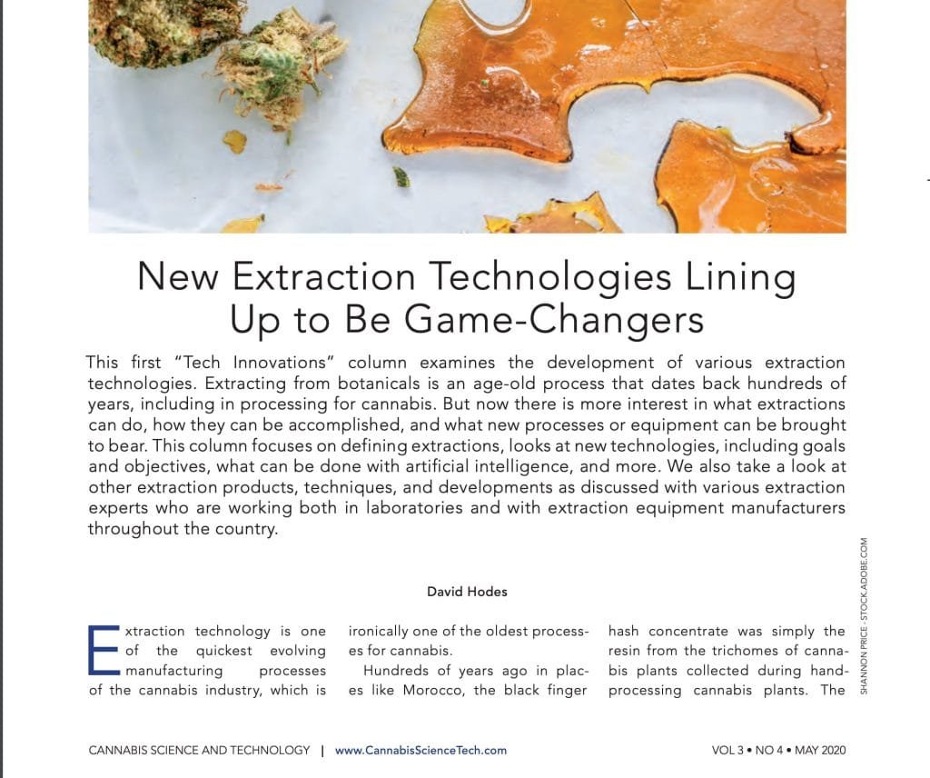 New Extraction Technologies Lining Up - Root Sciences
